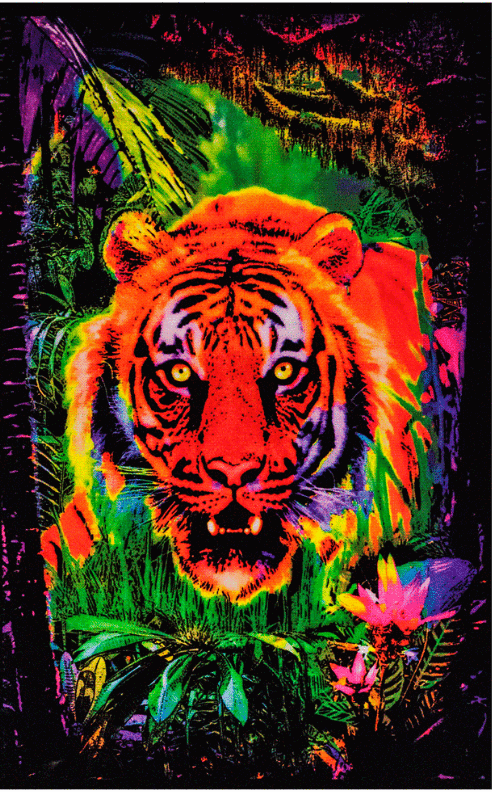 Jungle Tiger Blacklight #51962